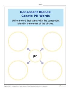 Consonant Blends | Kindergarten and 1st Grade Worksheets and Activities
