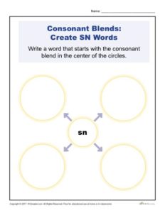 Consonant Blends | Kindergarten and 1st Grade Worksheets and Activities