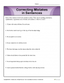 Correcting Mistakes in Sentences | Proofing and Editing