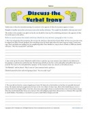 Irony Worksheets | Figurative Language