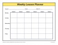 Weekly Detailed Multi-Class Lesson Plan Template - Elementary