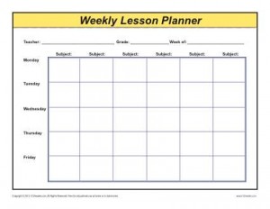 Weekly Detailed Multi-Class Lesson Plan Template - Elementary