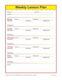 Weekly Detailed Lesson Plan Template - Elementary