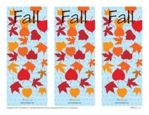 Printable Fall Leaves Bookmarks | K12Reader