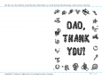 Printable Father's Day Activity | Thank You Card