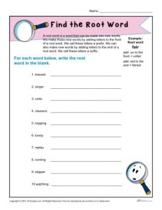 Root Words Archives - Reading Worksheets, Spelling, Grammar ...