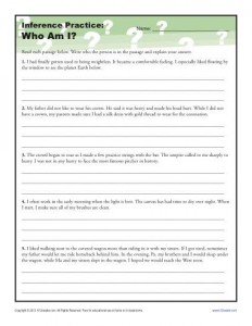 Inference Worksheets | Making Inferences
