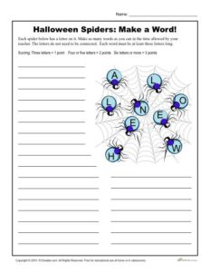 Halloween Worksheets | Printable Activities for the Classroom