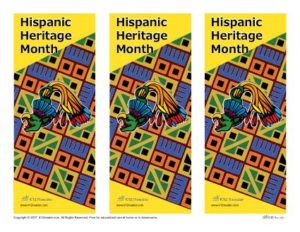 Hispanic Heritage Month | Printable Bookmarks Activity