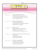 Identify the Paradox | Figurative Language Worksheets