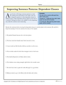 Sentence Patterns | Printable Worksheet Activities