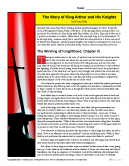 The Story of King Arthur and His Knights | Reading Worksheets