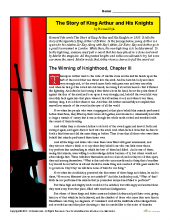 The Story of King Arthur and His Knights | Reading Worksheets