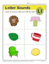 Letter Sounds: L | Preschool Letter Worksheet