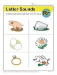 Letter Sounds: R | Preschool Letter Worksheet