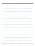 Lined Writing Paper for Kids