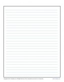 Lined Paper for Kids | Printable Writing Templates