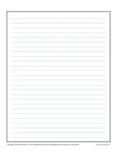 Lined Paper for Kids | Printable Writing Templates