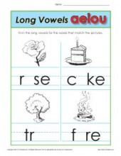 Long Vowels Worksheets | Phonics Worksheet