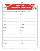 Make the Spelling Corrections | Correcting, Proofing and Editing