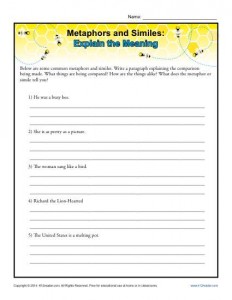 Metaphors and Similes: Explain the Meaning | Figurative Language