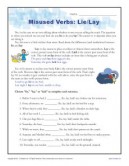 Misused Verbs - Lie, Lay | Verb Worksheets