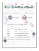 Misused Verbs - There is, are | Verb Worksheets