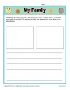 Kindergarten Writing Prompt - My Family