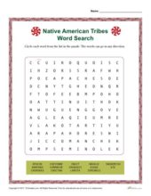 Native American Heritiage Month | Tribes Word Search Activity