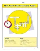 New Year's Day Crossword Puzzle | Printable Holiday Activity