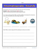 Onomatopoeia: Sounds | Figurative Language Worksheets