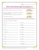 Past Tense Verbs: Words Ending in Y | Spelling Patterns