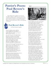 Literature Activity Set: Patriot Poem: Paul Revere's Ride