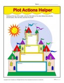 Plot Actions Helper Worksheet | 1st - 3rd Grade