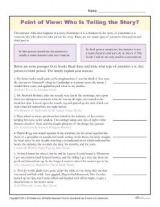 Point of View Worksheets