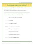 Predicate Adjectives | Examples, Definition, Practice Worksheets