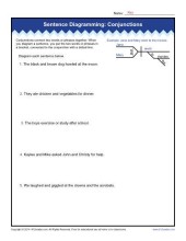 Diagramming Sentences Worksheets | Grammar Practice
