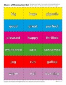 Shades of Meaning | Vocabulary Worksheets