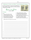 Shakespeare’s Romeo and Juliet: Understanding the Prologue