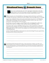 Irony Worksheets | Figurative Language