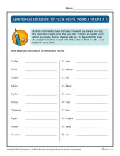 Spelling Rules Worksheets | Printable Activities