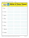 First Grade Spelling Words List - Week 31 | K12reader