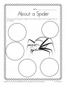 Kindergarten Writing Prompt - Describe a Spider!