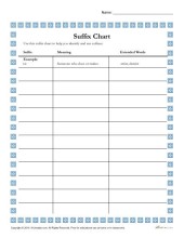 Suffix Worksheets