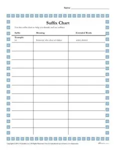 Suffix Worksheets