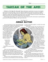 Classic Literature Comprehension Set: Tarzan of the Apes