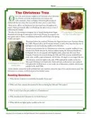 The Christmas Tree - Printable Reading Comprehension Activity