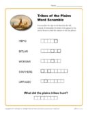 Native American Heritage Month | Word Scramble Activity
