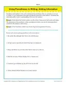 Using Parentheses in Writing: Adding Information | Punctuation Worksheets