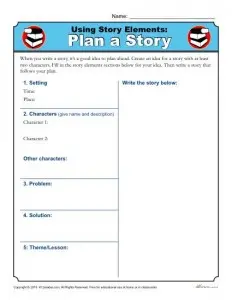 Story Elements Worksheets | Reading Skills
